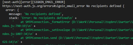 How to catch email signin errors in the client with redirect property ...