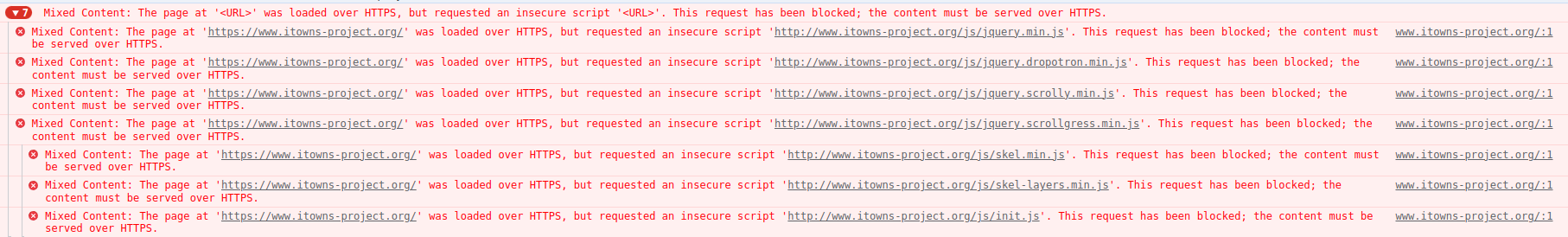 itowns-project website is broken in https · Issue #1896 · iTowns/itowns · GitHub