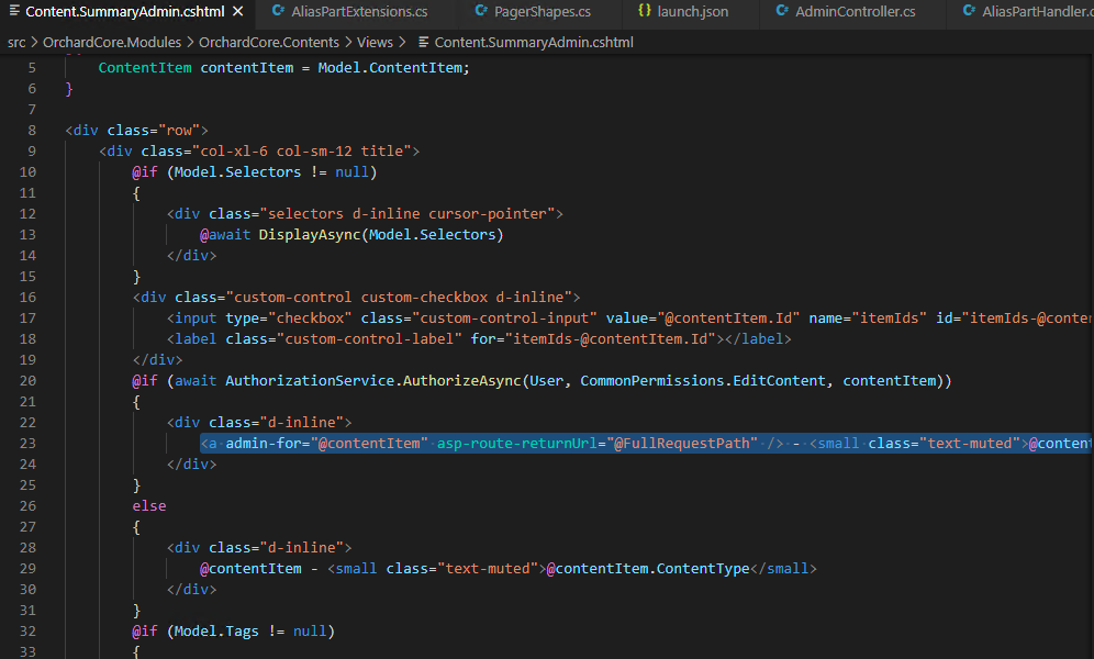 Content list, need Edit permissions? · Issue #7779 · OrchardCMS ...