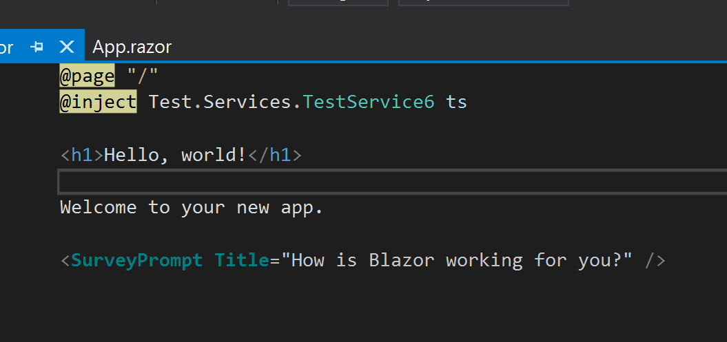 Renaming an injected service from within a Razor file does nothing · Issue #4826 · dotnet/razor ...