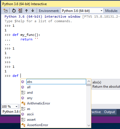 Sometimes completions appear after def in interactive window · Issue ...