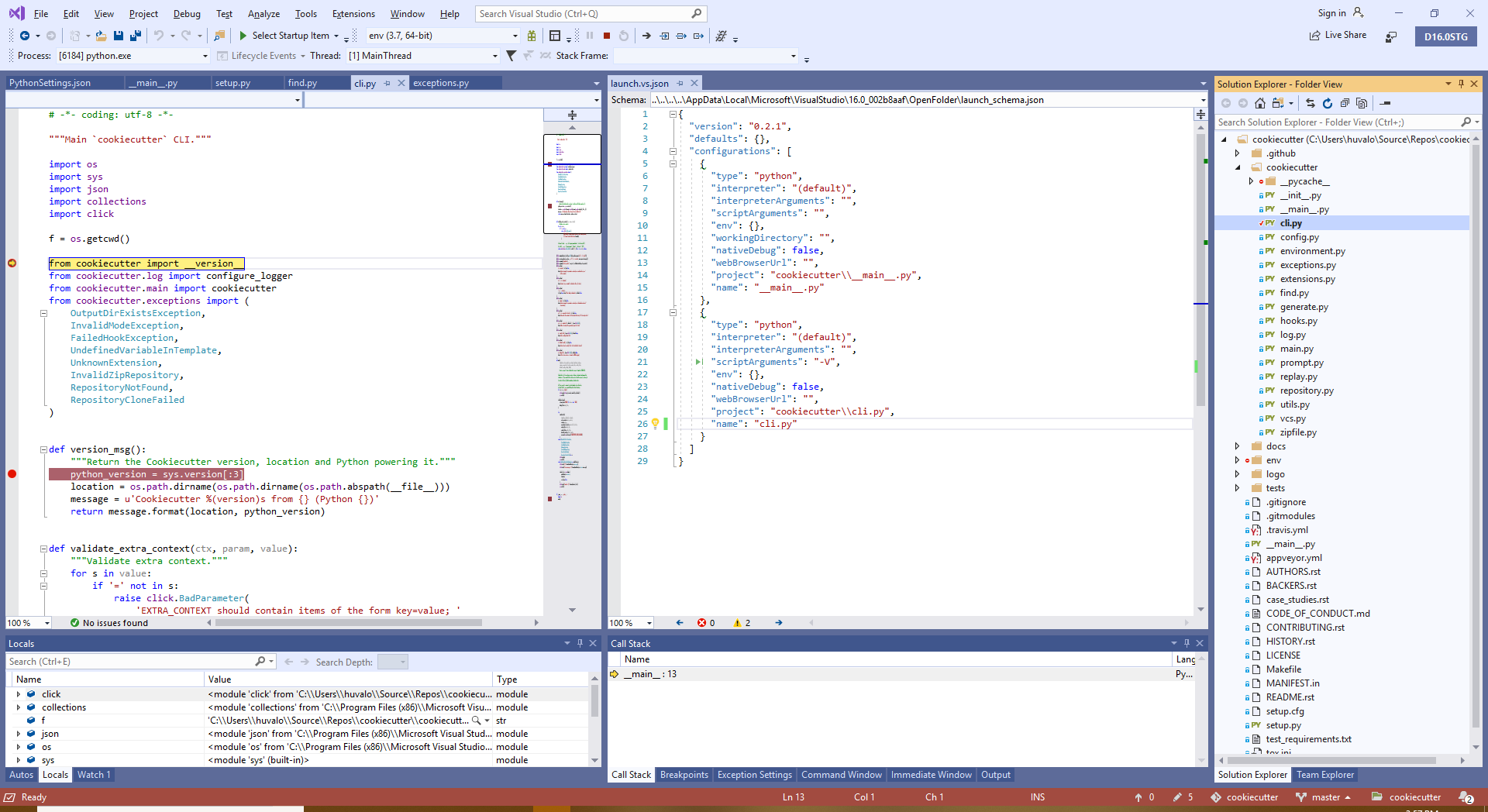 Open folder: Fix default and relative working directory · Issue #5054 · microsoft/PTVS · GitHub