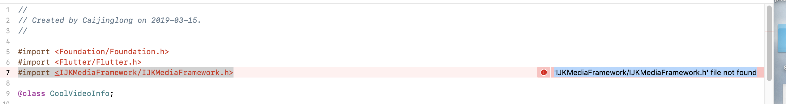 'IJKMediaFramework/IJKMediaFramework.h' file not found[Bug] · Issue #95 · CaiJingLong/flutter ...