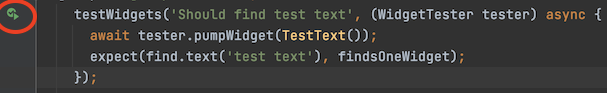Cant Run Testwidget Tests Individually Inside A Group · Issue 5852 · Flutterflutter Intellij