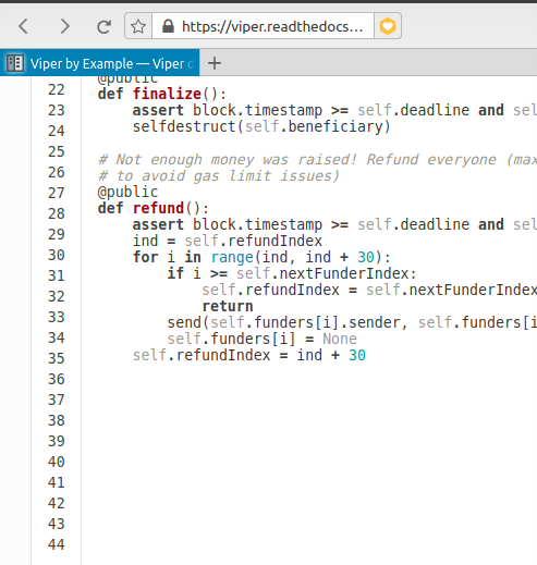 Line numbers on readthedocs don't match up with the code as on Github · Issue #579 · vyperlang ...