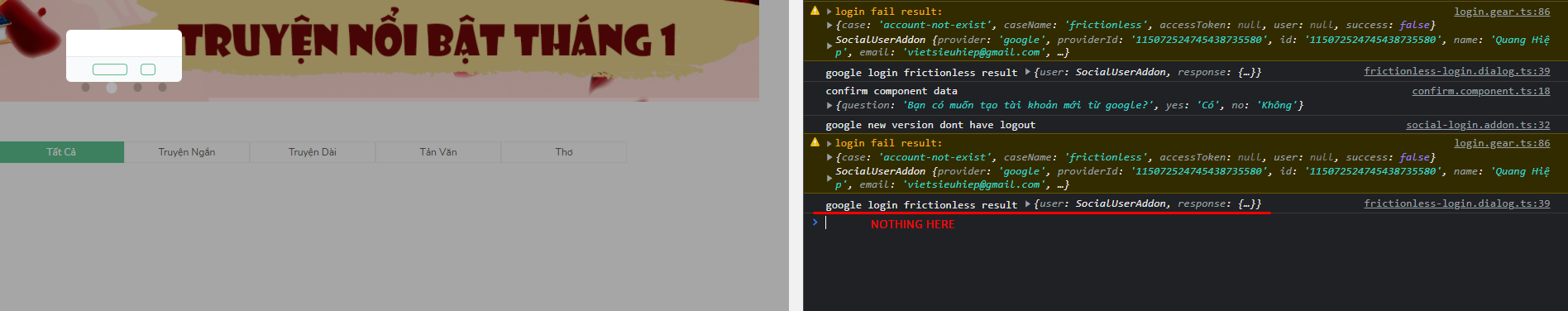 Bugcomponent Mat Dialog Html Render But Constructor Not Runing Until Click On The Screen