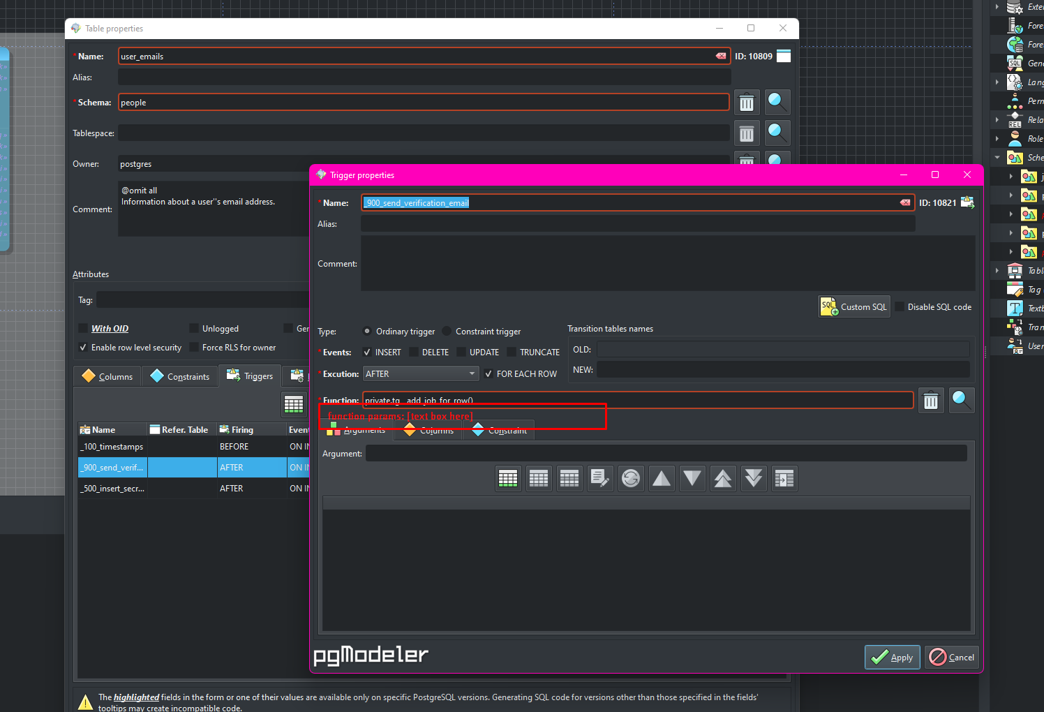 Docs Tutorial For Params On Trigger Function · Issue 1717 · Pgmodelerpgmodeler · Github
