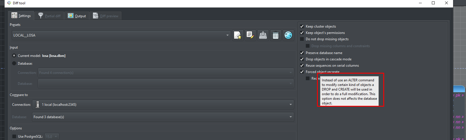 [Feature-Request]: warning dialog if compare cause drop table · Issue #1766 · pgmodeler ...