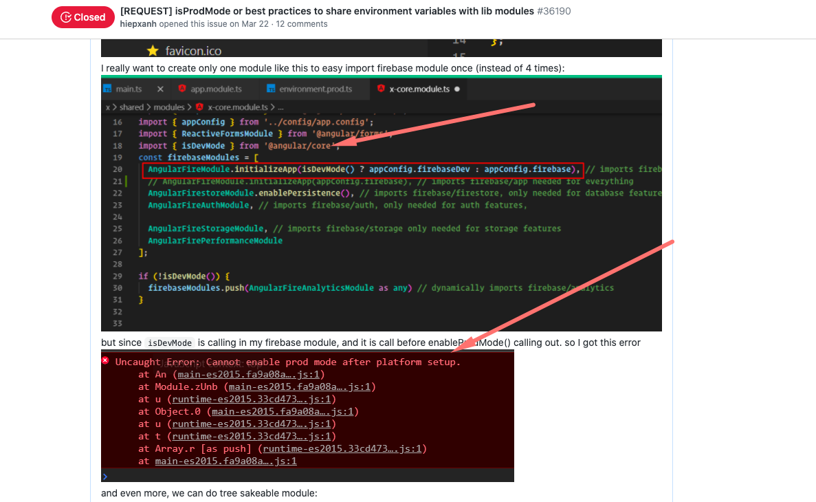`isdevmode` Not Working In Library Cannot Enable Prod Mode After Platform Setup · Issue