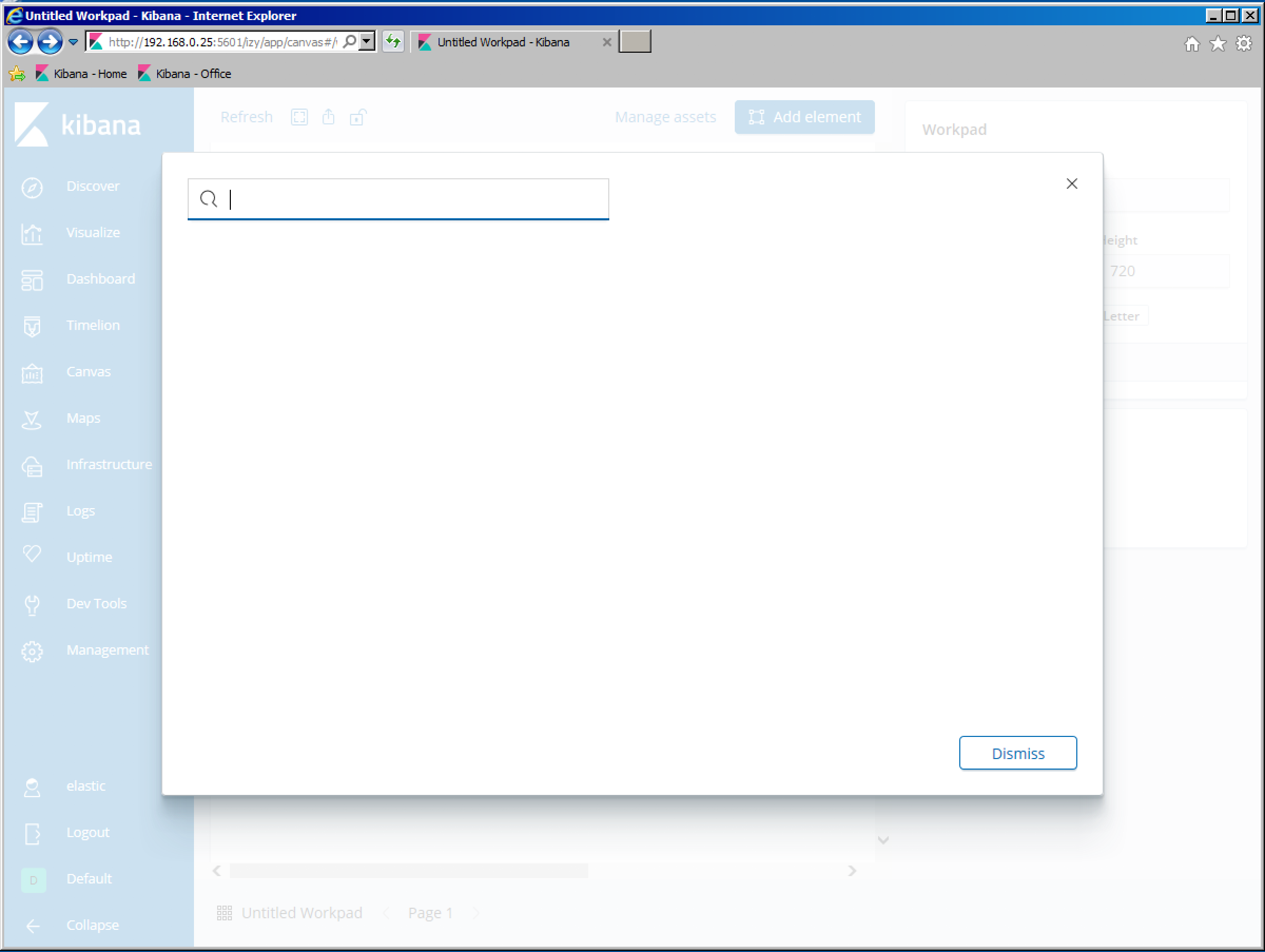 Canvas: No elements in chooser in IE 11 · Issue #23548 · elastic/kibana ...