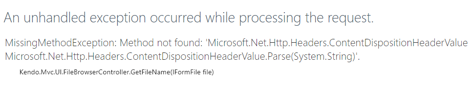 Filebrowser And Imagebrowser Upload Method Throws An Exception In Aspnet Core 20 · Issue 3839