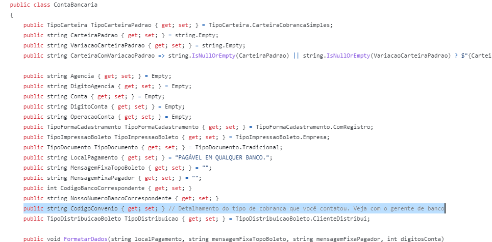 Número do Convênio Líder · Issue #269 · BoletoNet/BoletoNetCore · GitHub