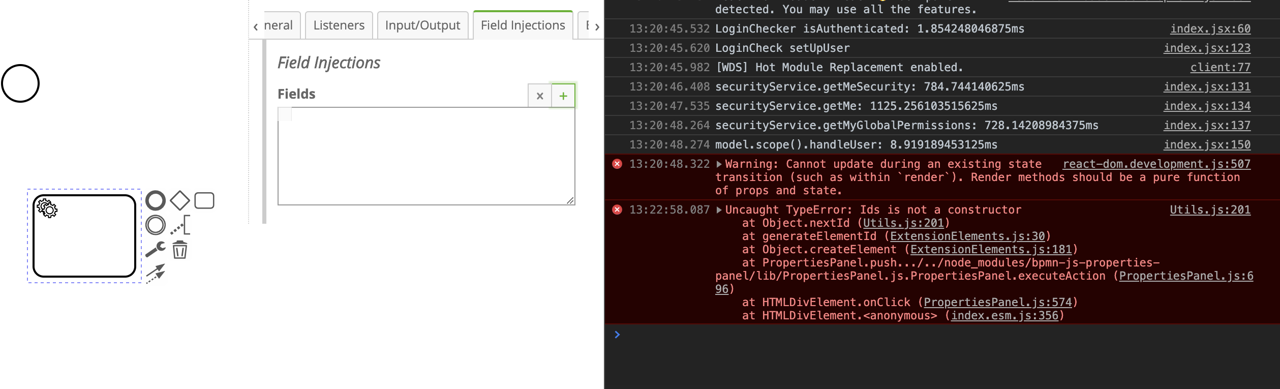 Unable to add fields at "Field Injections" · Issue #298 · bpmn-io/bpmn-js-properties-panel · GitHub
