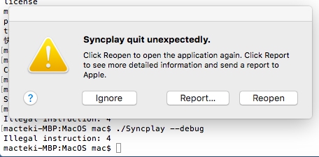 Syncplay 1.5.3a for MacOS crashing on startup, fresh install · Issue #186 · Syncplay/syncplay ...