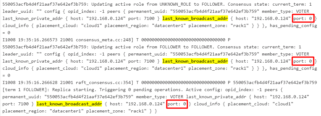 [docdb] Provide default port to server_broadcast_addresses flag if none specified · Issue #2540 ...