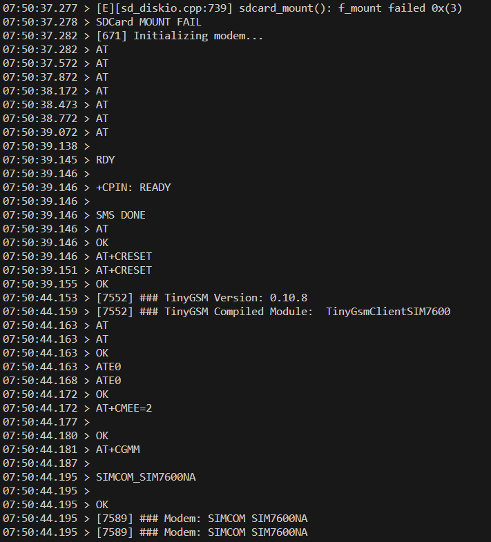 Cannot mount SD card · Issue #55 · Xinyuan-LilyGO/T-SIM7600X · GitHub