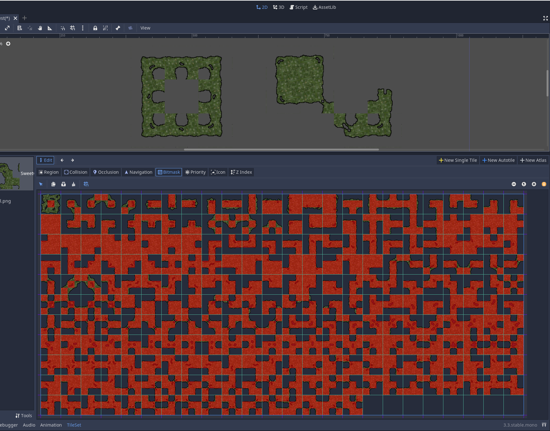 Tileset: Autotile 3x3 corner bitmask not behaving consistently · Issue #37360 · godotengine ...