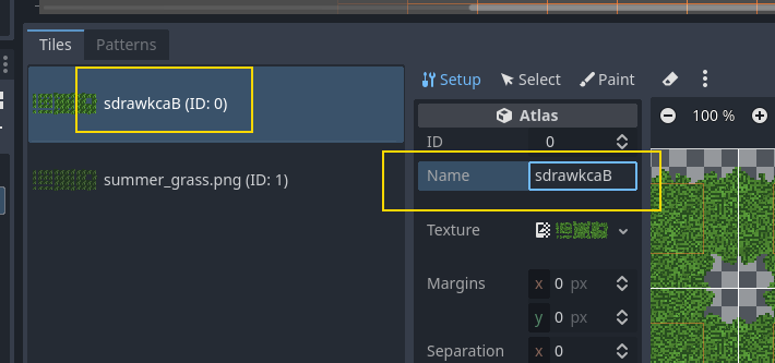 Tilemap Atlas Name - Entering name prints backwards in textbox · Issue #73539 · godotengine ...
