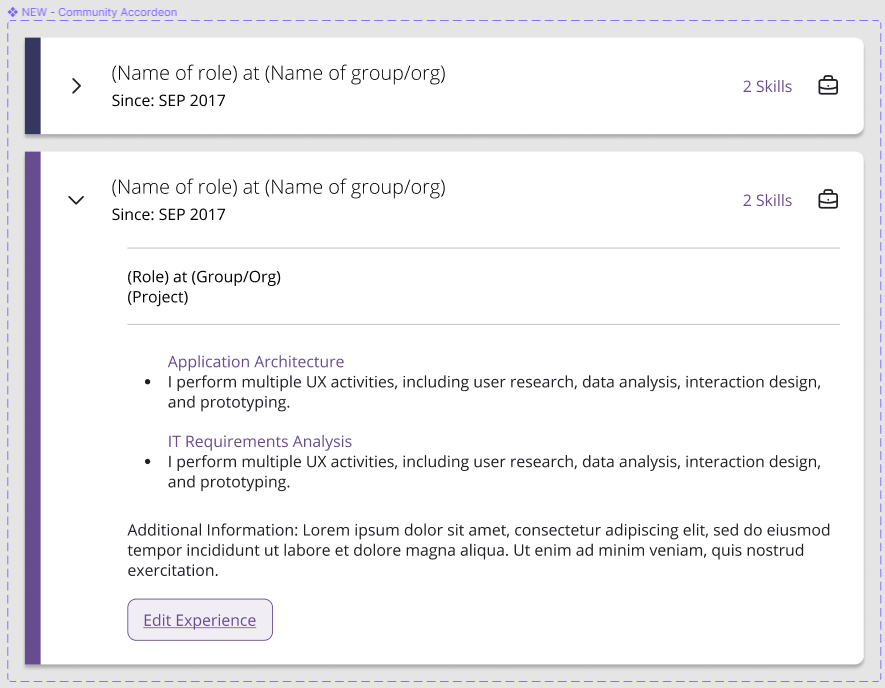 Experience Accordion component · Issue #1925 · GCTC-NTGC/gc-digital-talent · GitHub