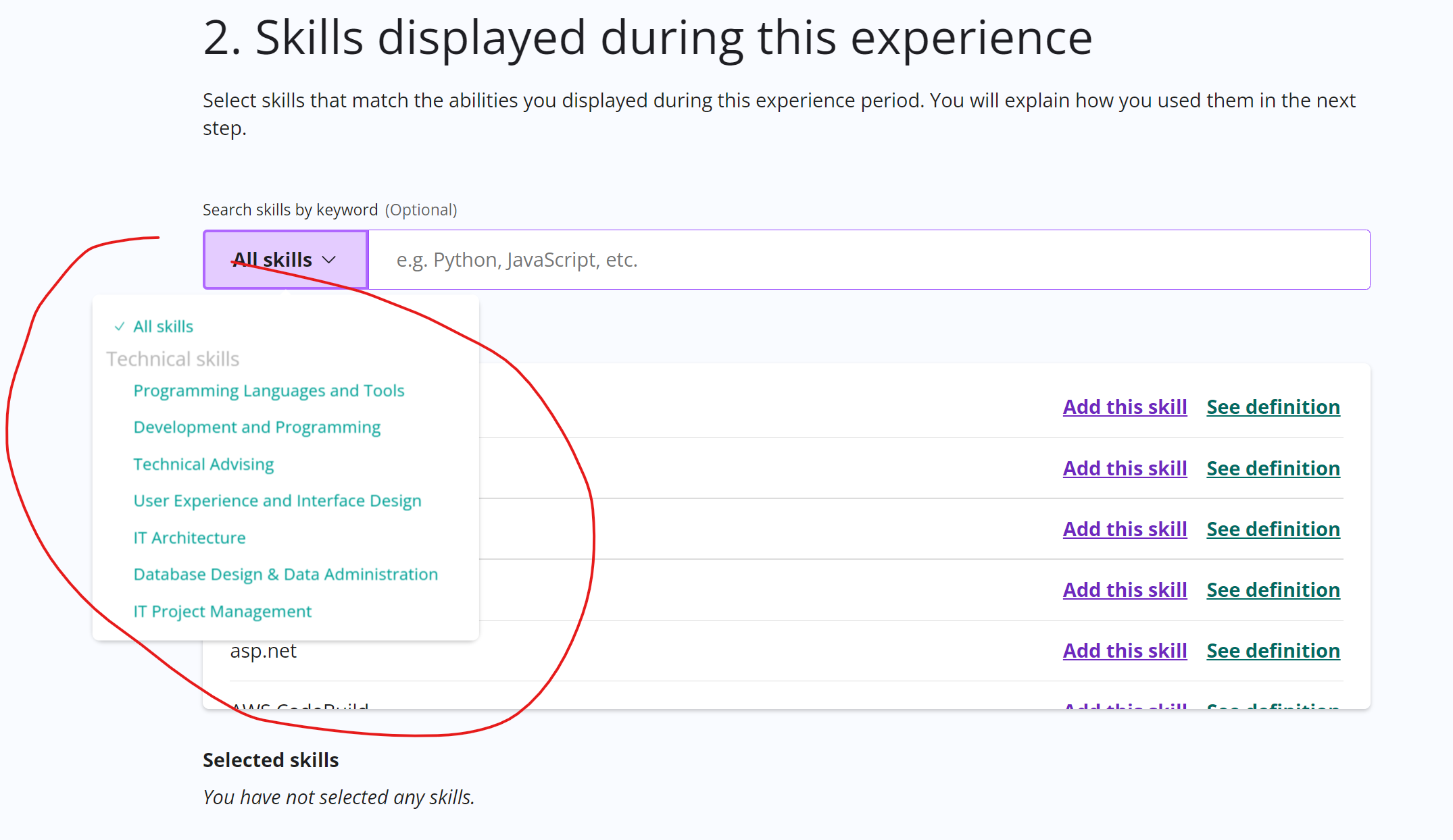 🐛 Dropdown is blurry on skill selector component · Issue #6313 · GCTC-NTGC/gc-digital-talent ...