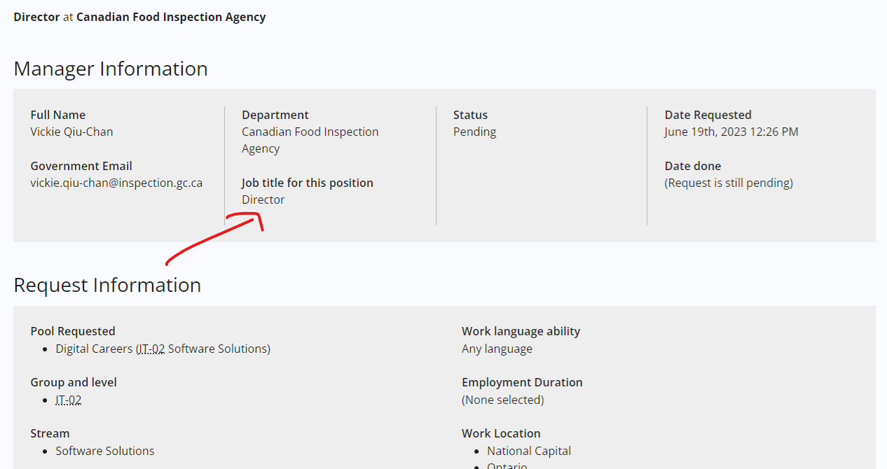 Add Job title field (for manager) move Job title field (for request) · Issue #7232 · GCTC-NTGC ...