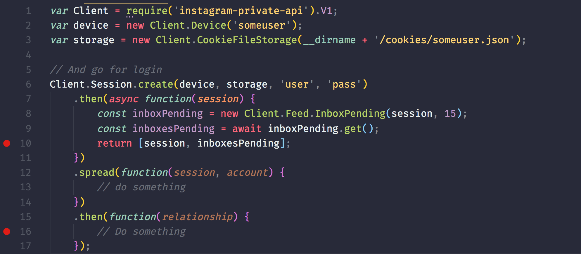 How can I get the unread direct messages? · Issue #552 · dilame ...