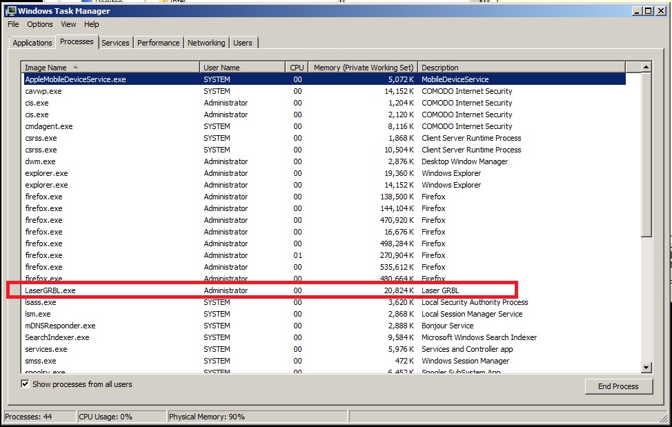 Exception of type 'System.OutOfMemoryExcption' was thrown, in system ...
