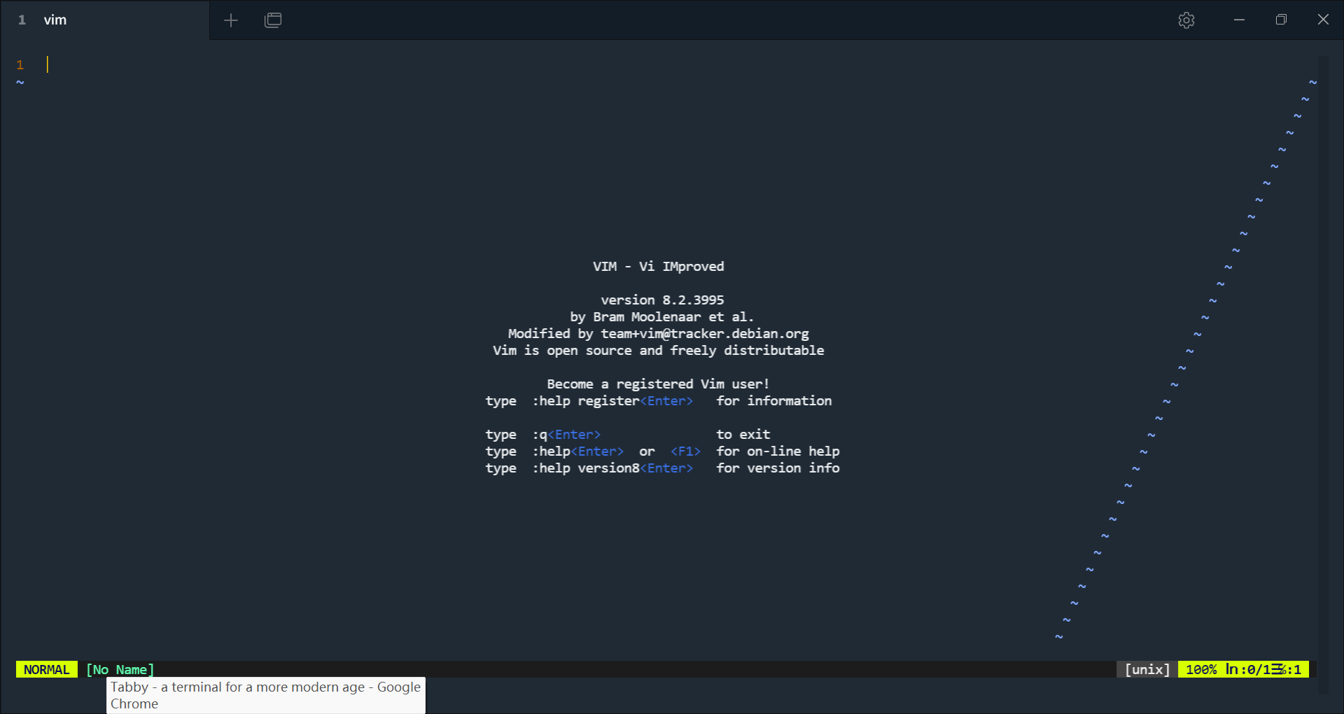 Vim display error · Issue #6897 · Eugeny/tabby · GitHub