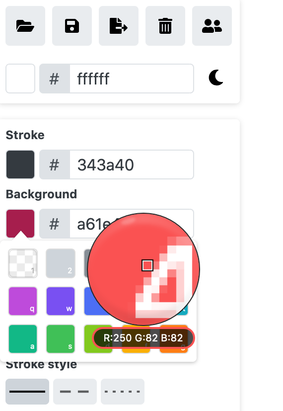 Feature Request: Color Picker · Issue #1517 · excalidraw/excalidraw ...