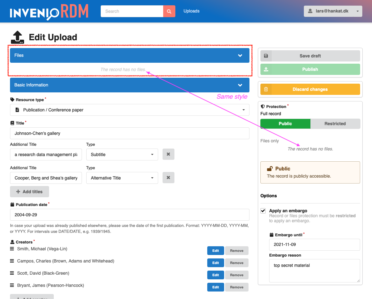 deposit: metadata-only record should show message under files. · Issue #583 · inveniosoftware ...