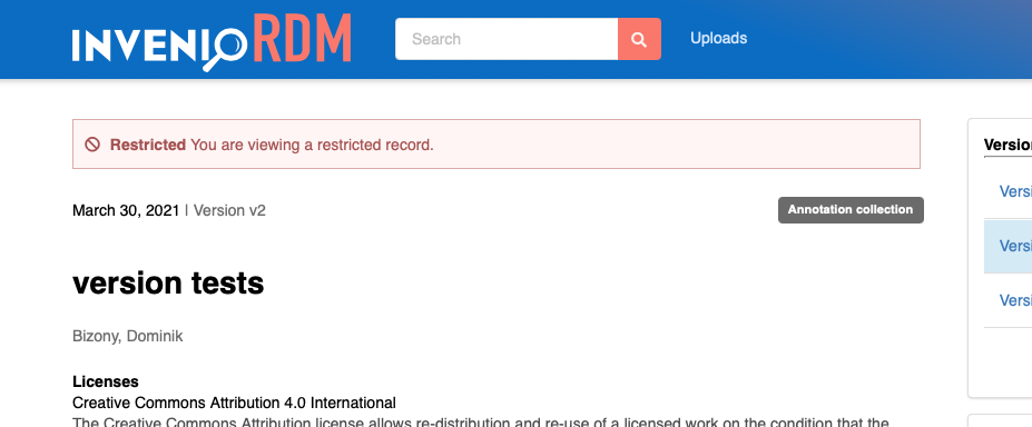 landing-page: implement public/restricted visibility on landing page for record and files ...