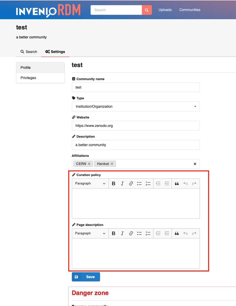 ux: hide unused features · Issue #284 · inveniosoftware/invenio-communities · GitHub