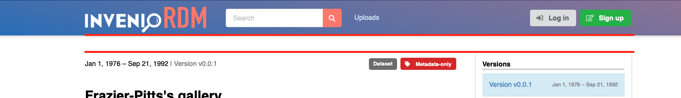 ux: inconsistent spacing to header · Issue #951 · inveniosoftware/invenio-app-rdm · GitHub