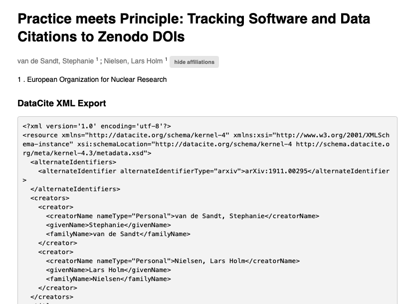 datacite xml: affiliations missing · Issue #967 · inveniosoftware/invenio-app-rdm · GitHub