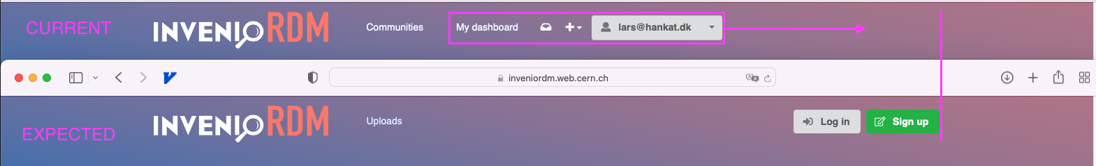Header: bad alignment of my dashboard, requests, plus and login button · Issue #1253 ...