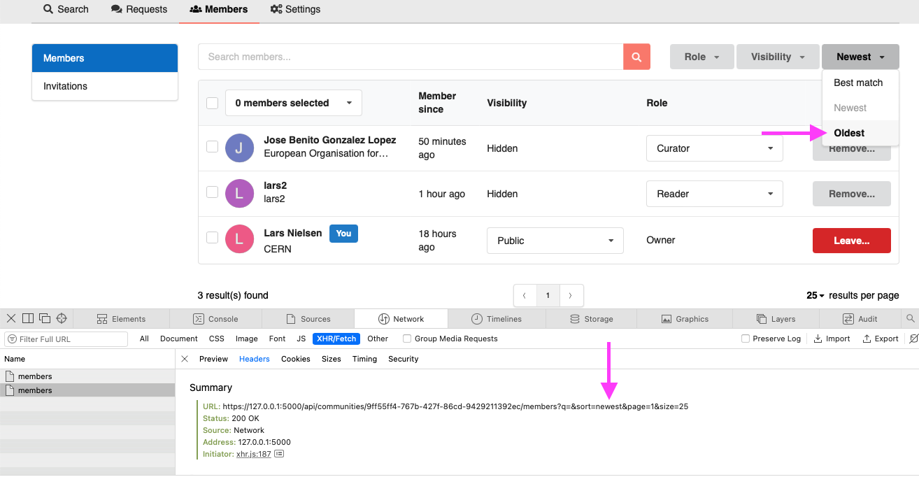 UI: Members sort doesn't select correct sort method · Issue #589 · inveniosoftware/invenio ...