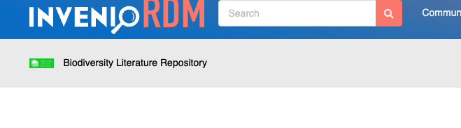 Landing page: Community branding should be linked to community · Issue #1583 · inveniosoftware ...