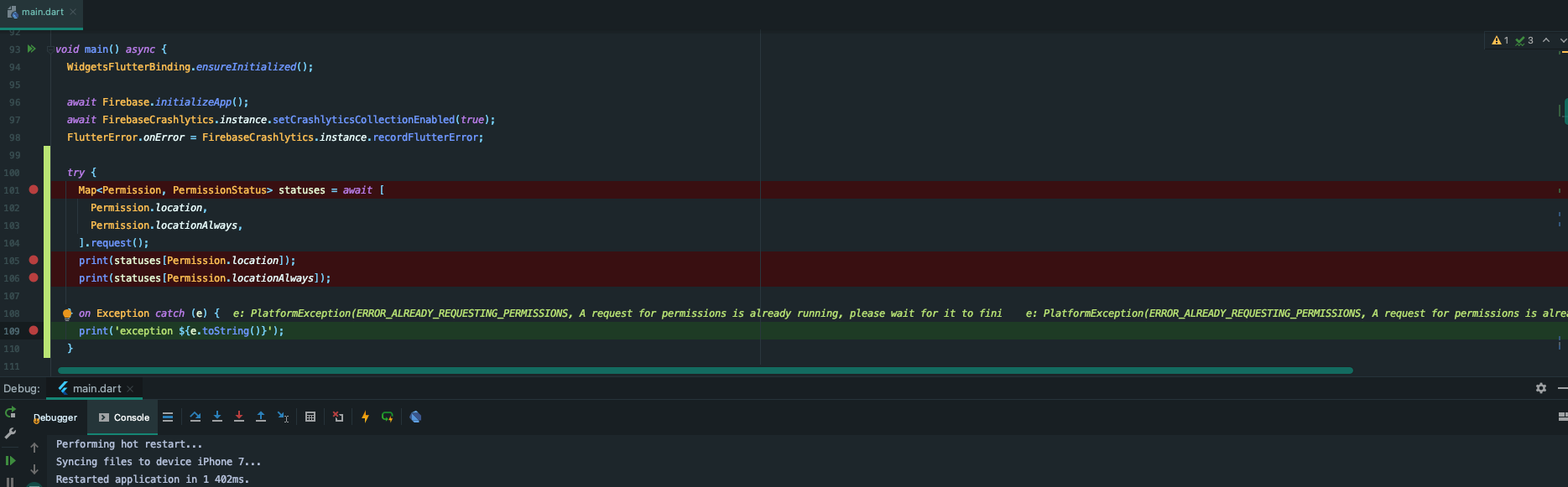 [iOS 11.4, 15.1] locationAlways.request() not returning when "When in use"(11.4) "Allow only ...