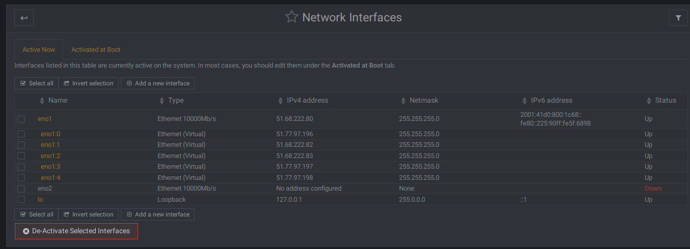 Webmin don't show all active IPv4 addresses · Issue #1519 · webmin/webmin · GitHub