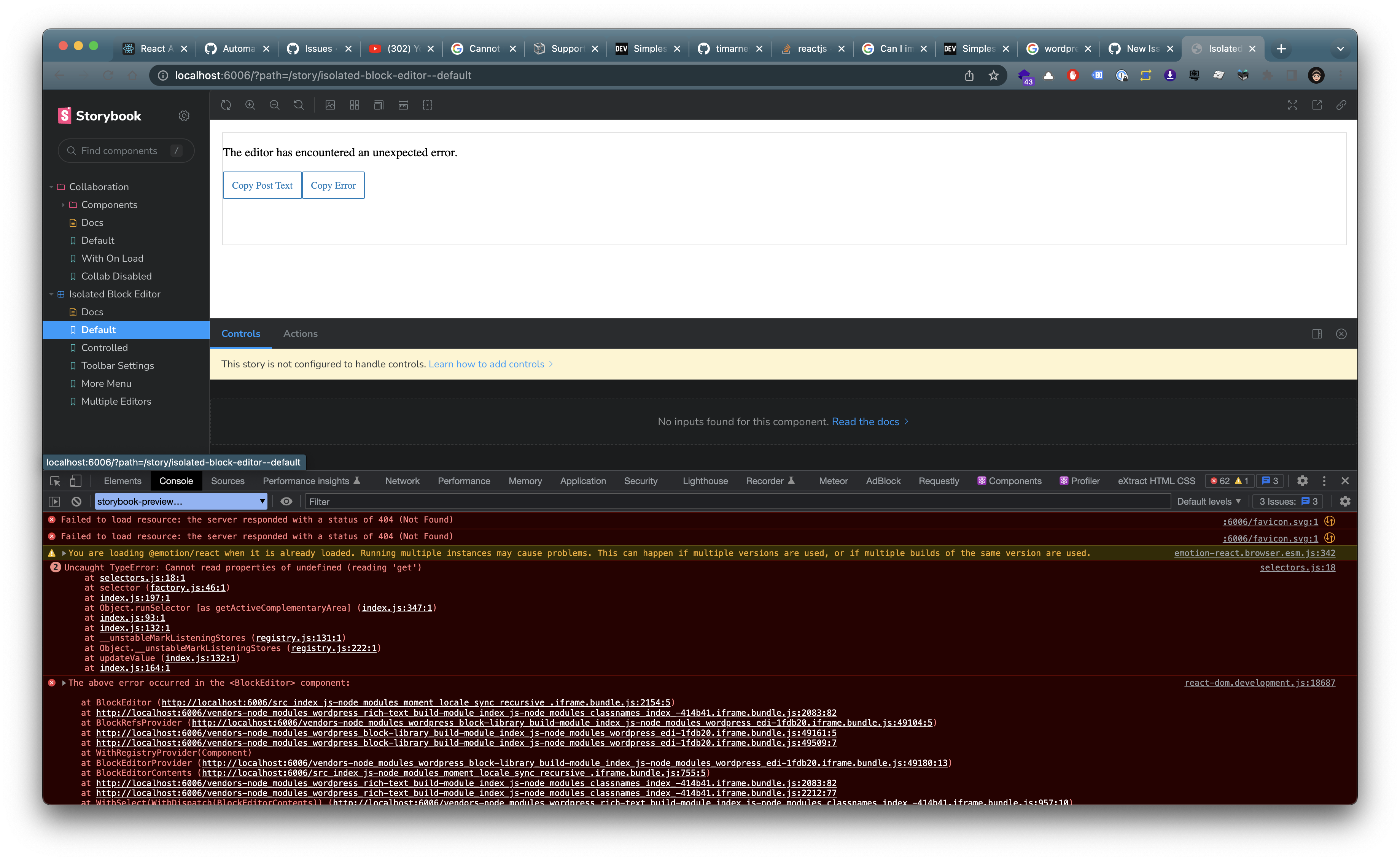 Clone The Repo 2240 But The Editor Has Error When I Tried On Storybook · Issue 225