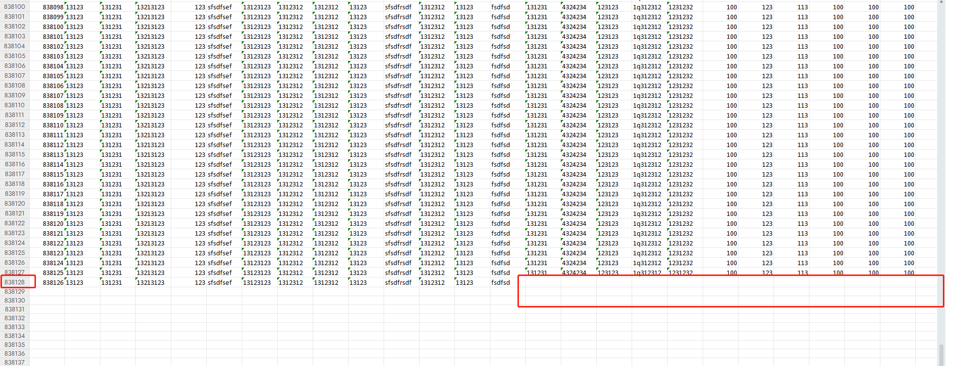 测试导出100万数据，每行100列，导出的表格数据不全。 · Issue #3415 · alibaba/easyexcel · GitHub