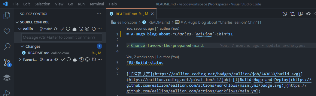 [feat]an Option To Set The Gitmoji Position · Issue 171 · Vivaxy