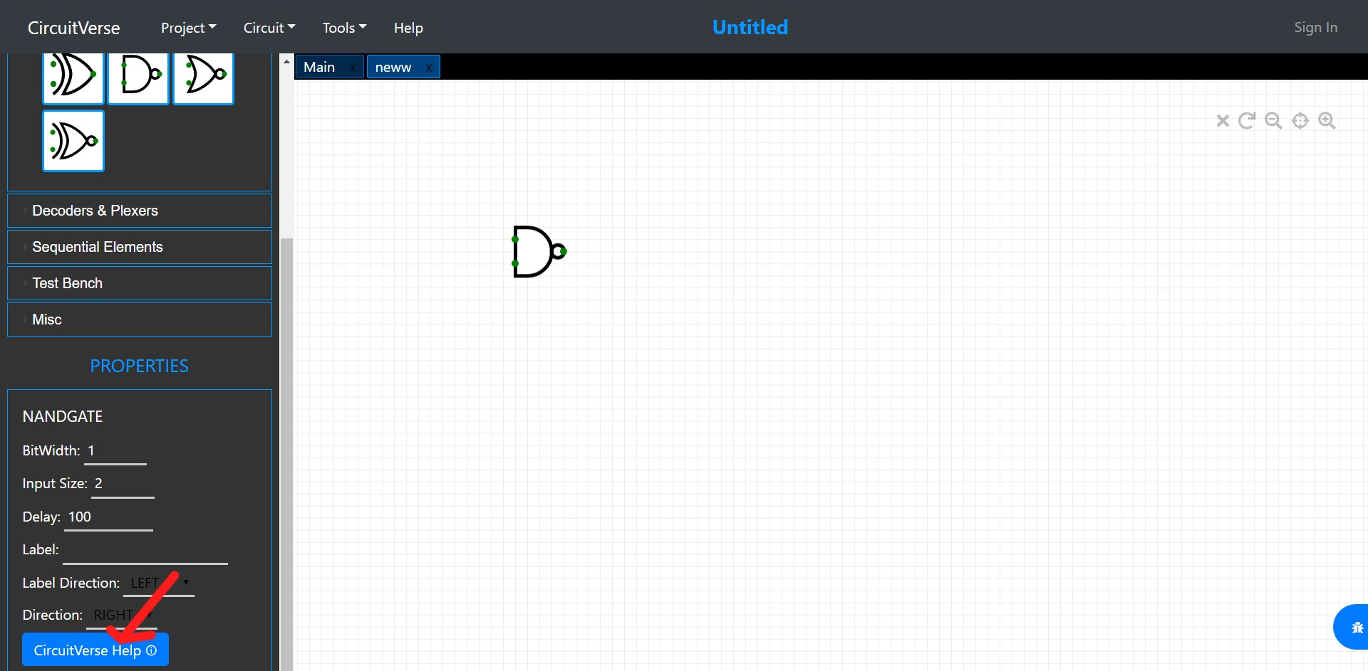 CircuitVerse Help Doesn't work for some elements. · Issue #1317 · CircuitVerse/CircuitVerse · GitHub