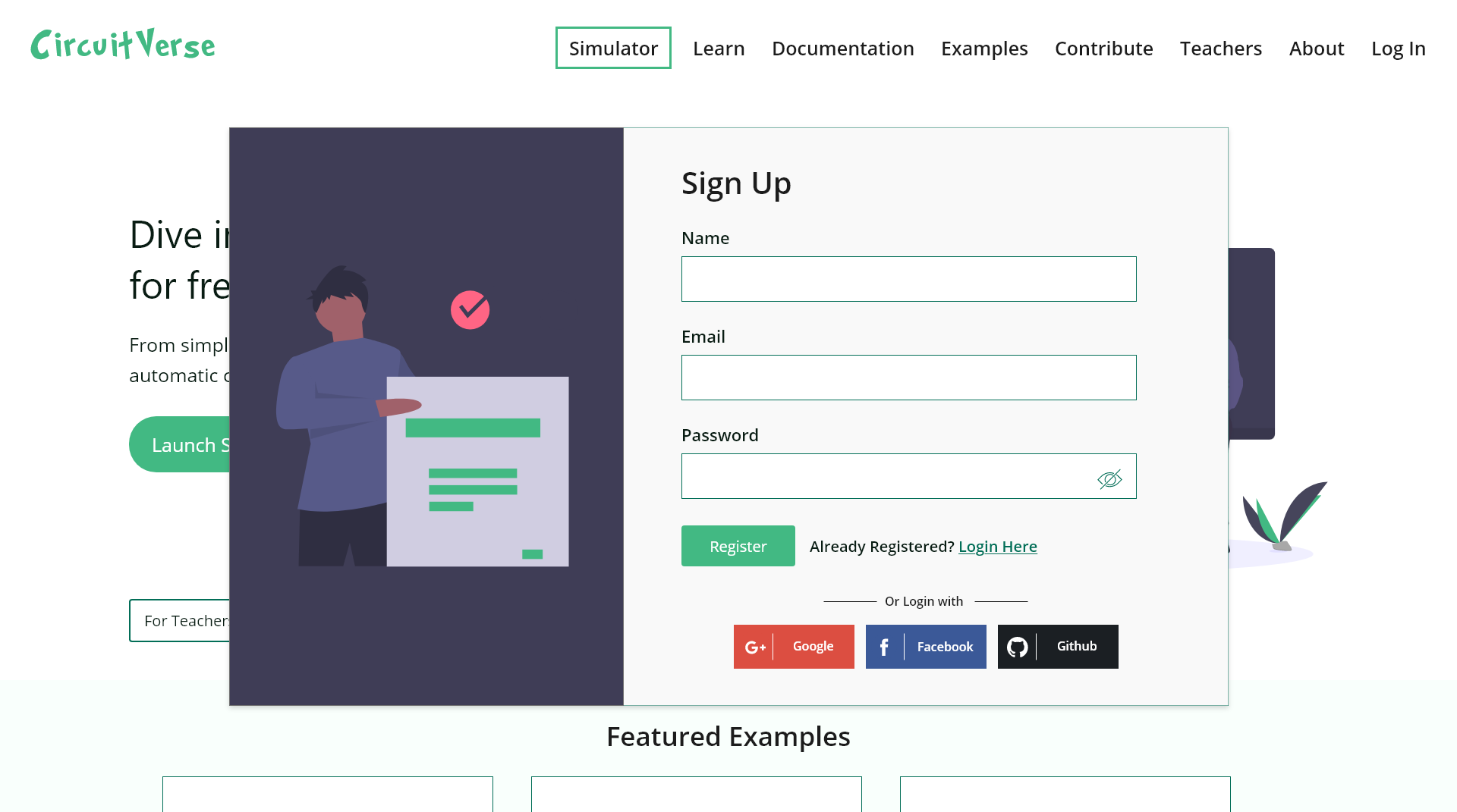 Popup Login for Platform · Issue #1421 · CircuitVerse/CircuitVerse · GitHub