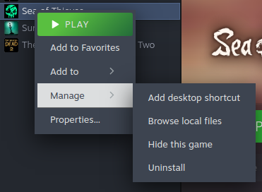 [Feature] Add option to "Add Start Menu Shortcut" for games · Issue #9821 · ValveSoftware/steam ...