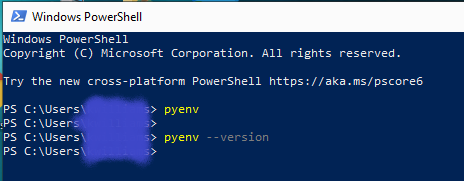 bug: typing pyenv or pyenv --version returns to the command prompt · Issue #329 · pyenv-win ...