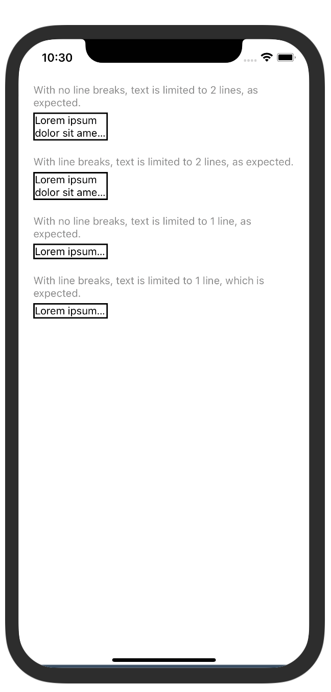 `numberOfLines={1}` does not work as expected when ` ` contains `\n`s. · Issue #2243 · necolas ...