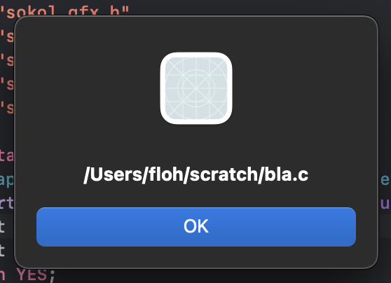 [Feature Request] : Handle file open events on MacOS · Issue #619 · floooh/sokol · GitHub