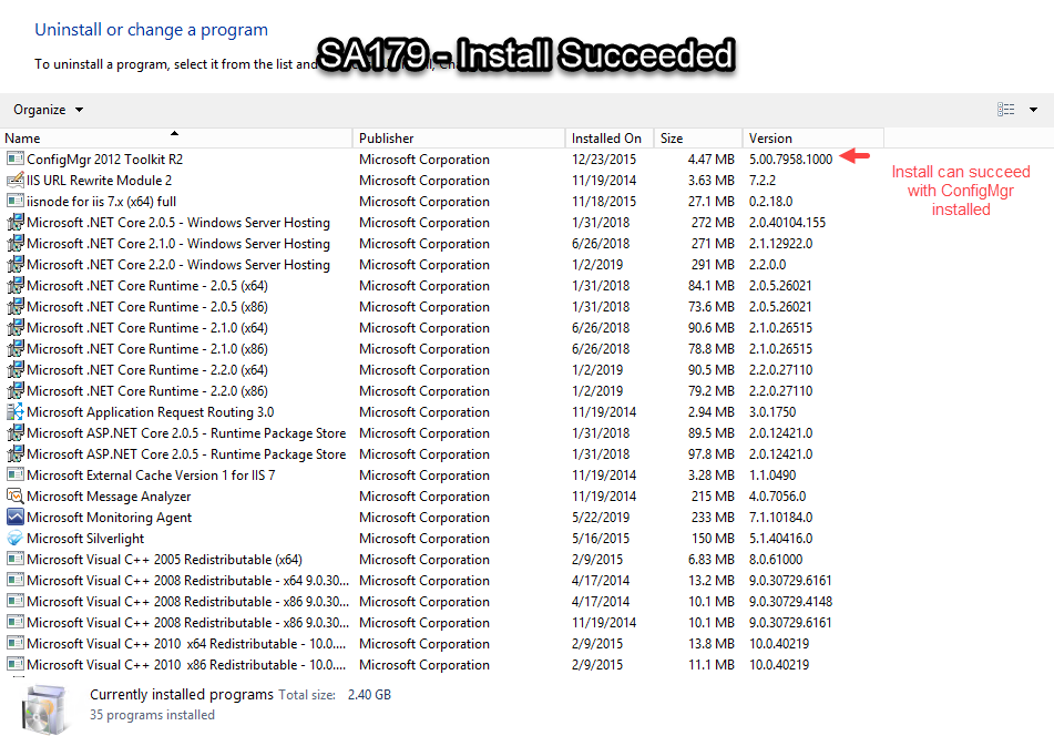 AspNetCoreModule_x64 install failure: InstallValidate. Return value 3. · Issue #10826 · dotnet ...