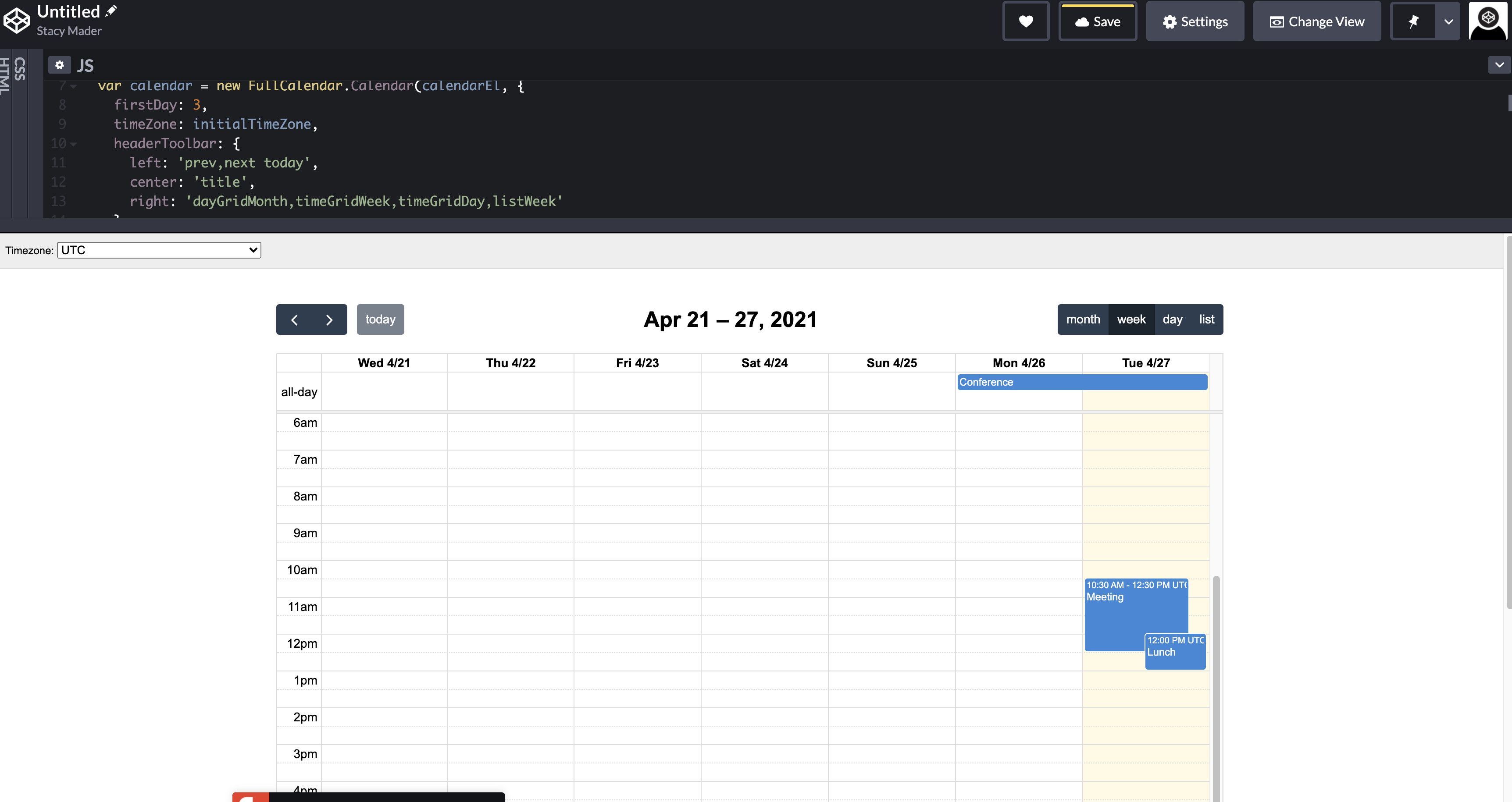 firstDay for 3 and above in timeGridWeek/timeGridDay reverts to previous week. · Issue #6284 ...